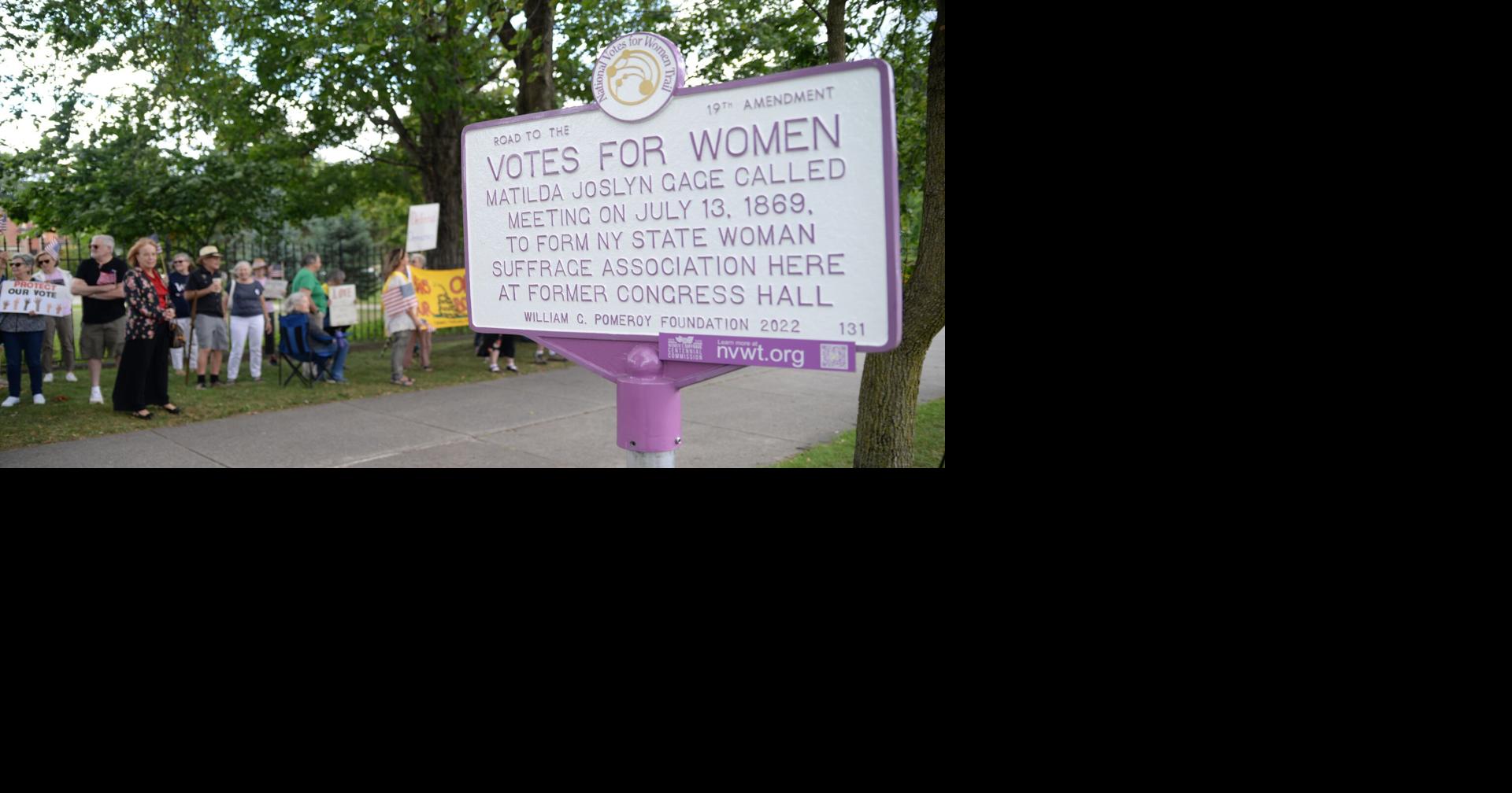 Saratogians celebrate women's suffrage on anniversary