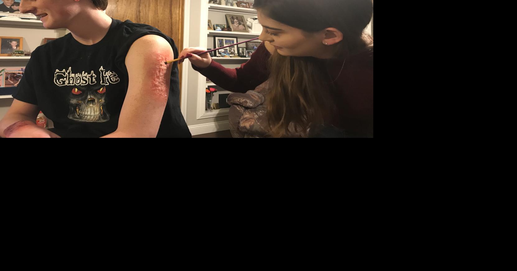 Granville senior's gruesome makeup work looks so real, it's scary