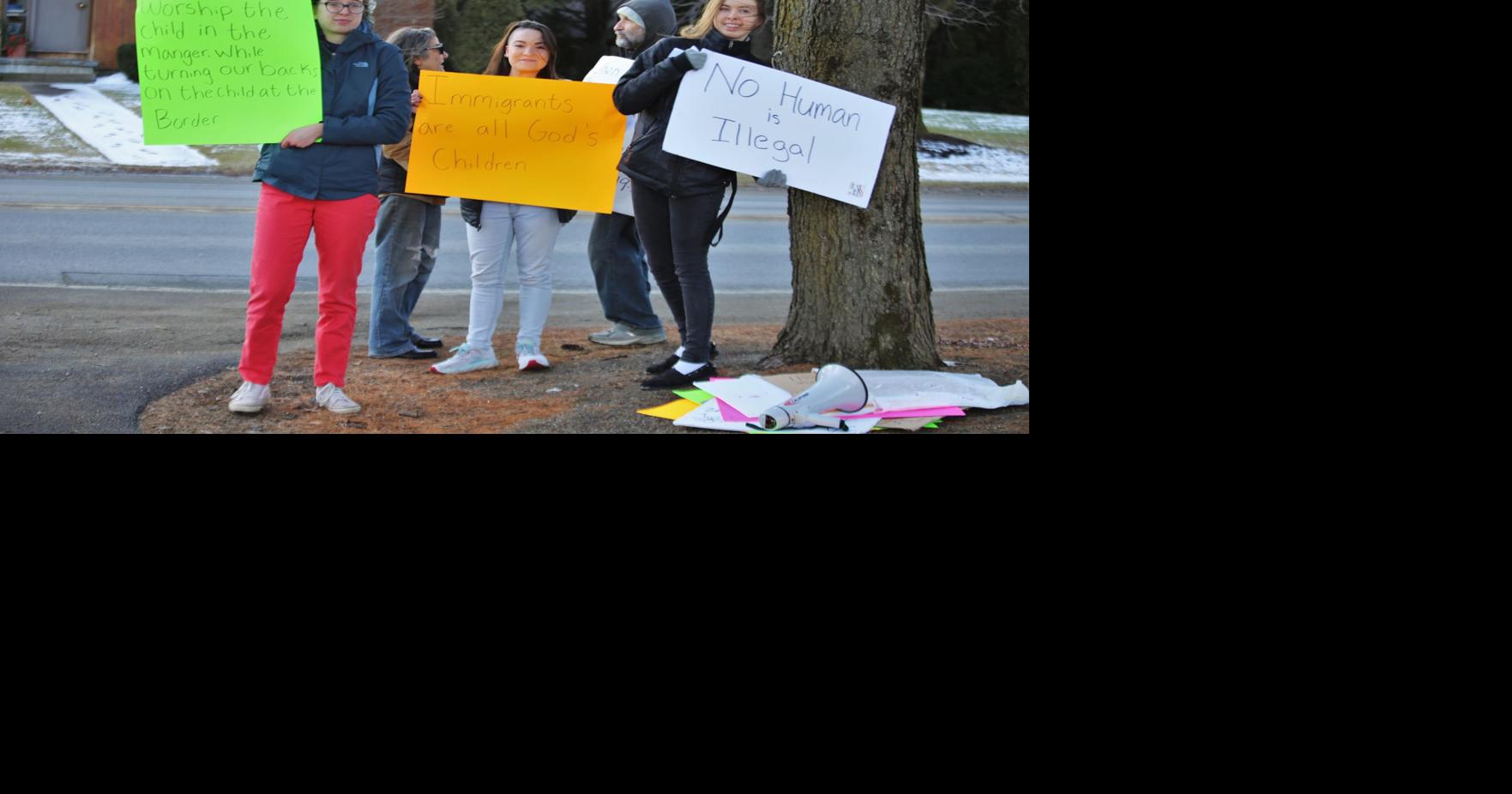 Sign sparks immigration protest, though church says it was misinterpreted