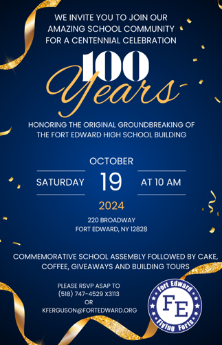 Fort Edward High School marks 100 years since groundbreaking
