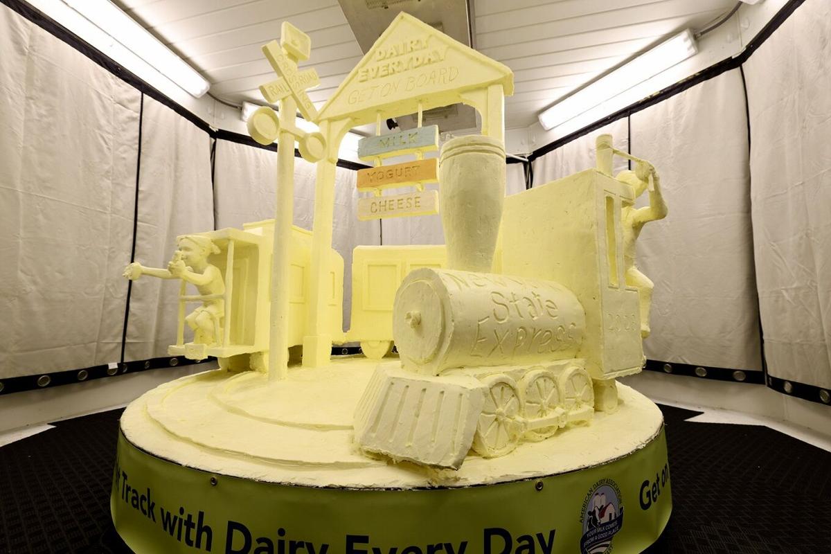 Brief: "Eat dairy daily" says butter sculpture