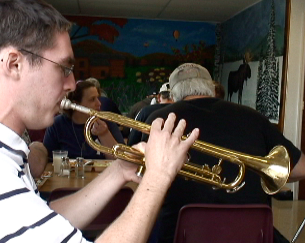 Man hopes trumpet playing can inspire community