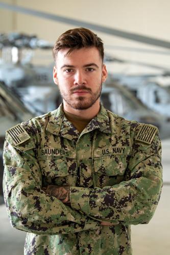 Hadley native, naval airman, Caleb Saunders shares his story