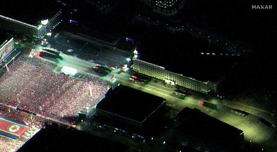 North Korean leader Kim brings daughter to parade, troops visit