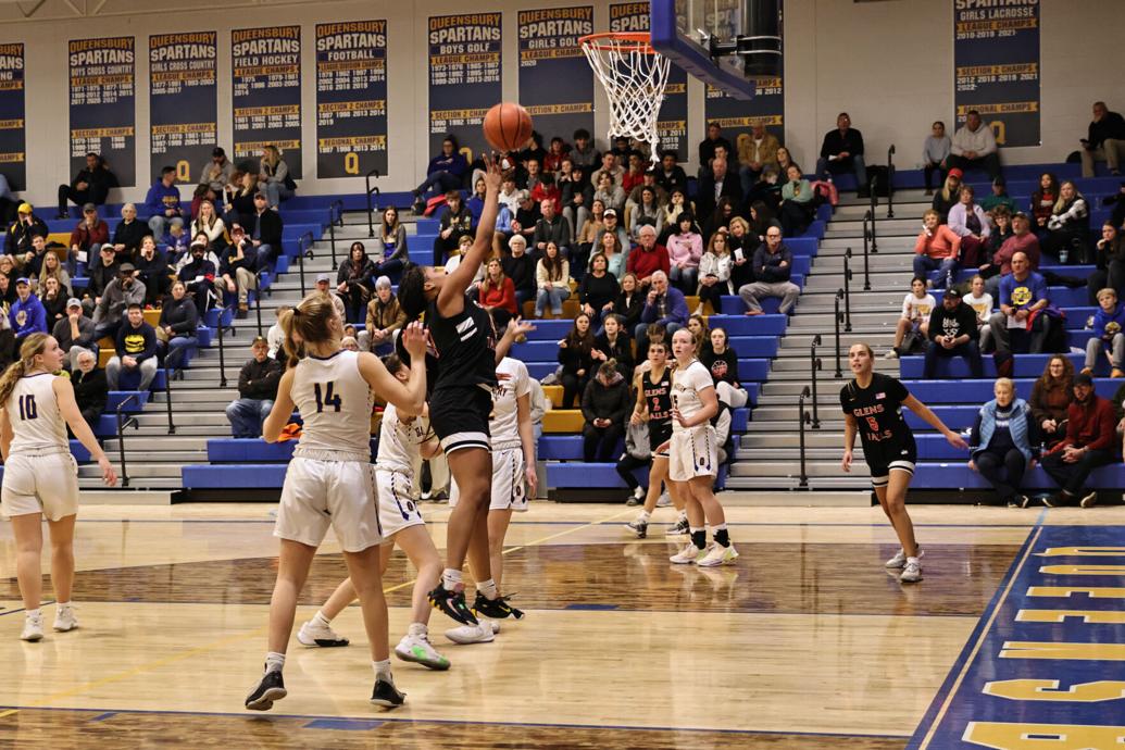 Queensbury pulls away in key Foothills girls basketball game