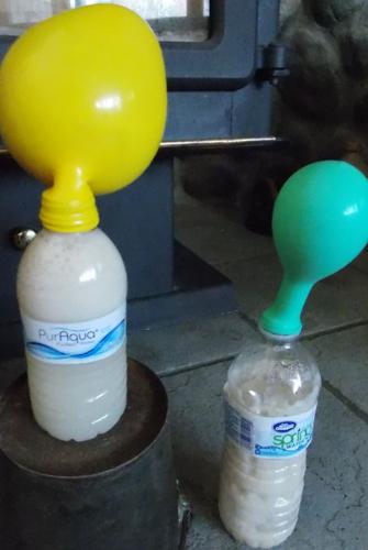 Blow up a balloon with yeast