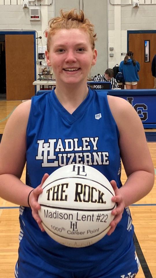 High School Basketball: Hadley-Luzerne's Madison Lent reaches milestone ...