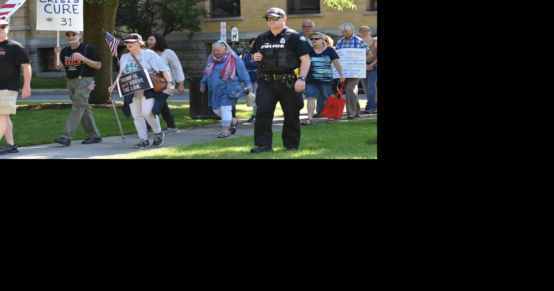 Police keep order as dueling political gatherings continue in Glens Falls