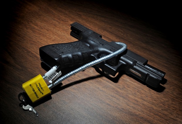 Law enforcement agencies offer gun locks free of charge