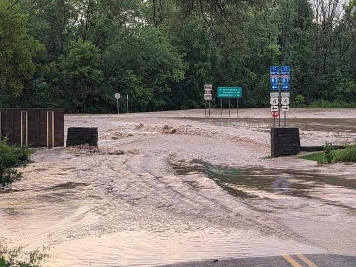 Floods close battlefield entrance