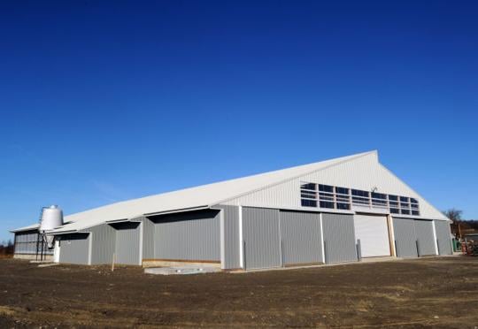 Robotic dairy barn