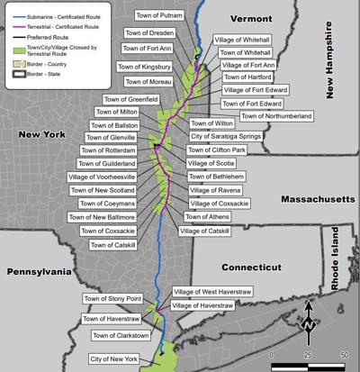 Champlain Hudson Power Express charging through Moreau