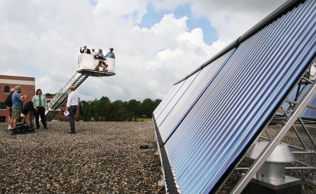 Soak up the sun: Hospital shows off solar energy project