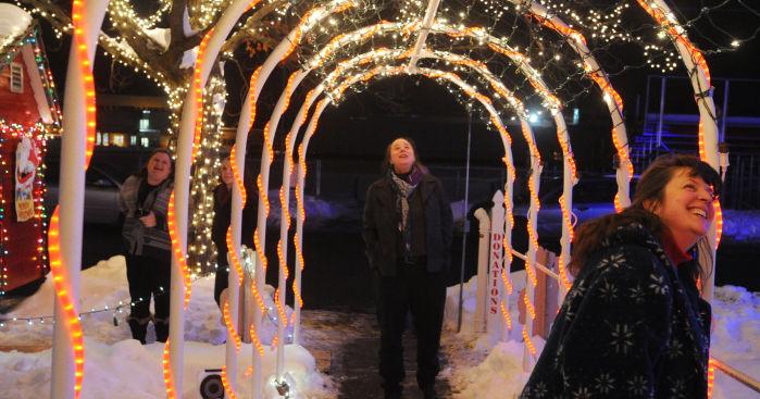 Lighting up the holiday nights