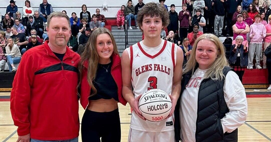 Glens Falls' Holcomb reaches 1,000 points in basketball