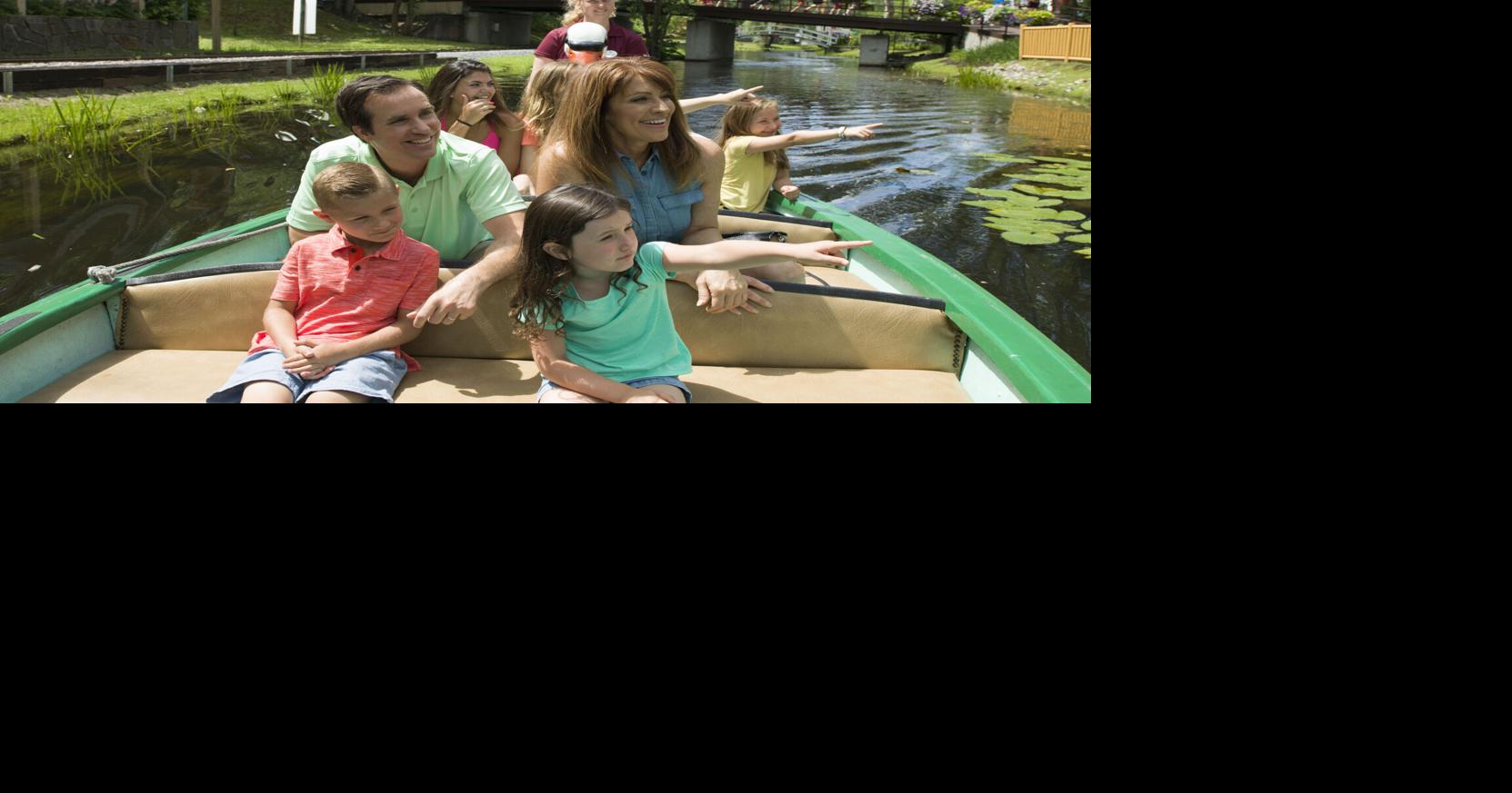 Swan boats at Great Escape Storytown out for season