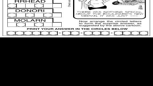 jumble | Puzzles & Comics | poststar.com