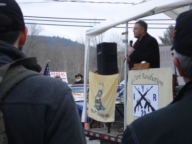 Hundreds rally in opposition of SAFE Act after one year in effect