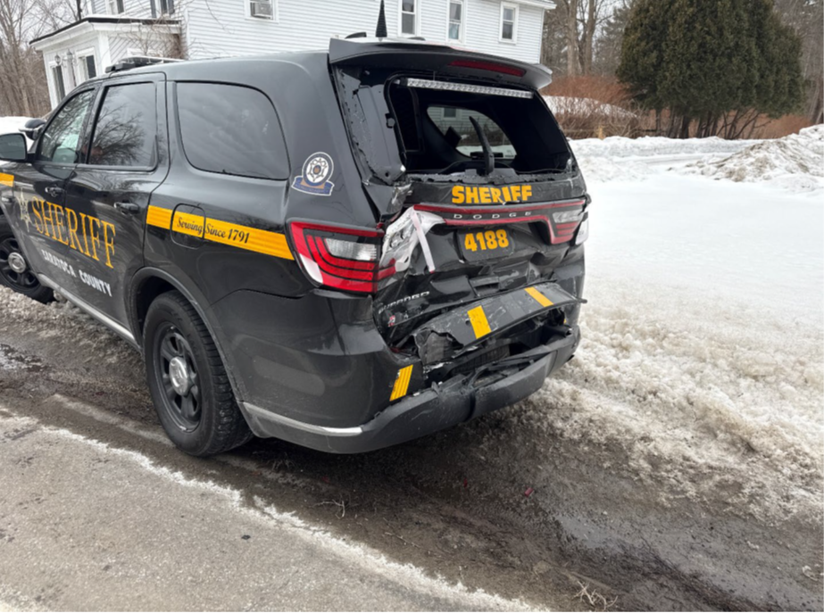 Sheriff’s vehicle rammed during pursuit in Corinth