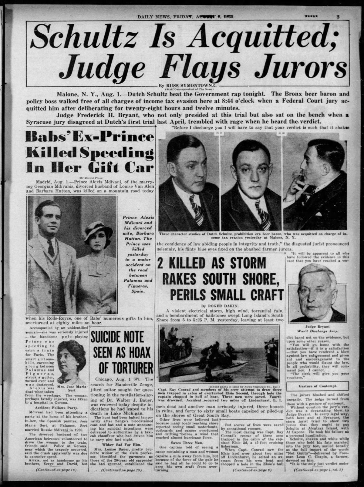 TV show hunts for gangster Dutch Schultz's lost fortune in Stony Creek