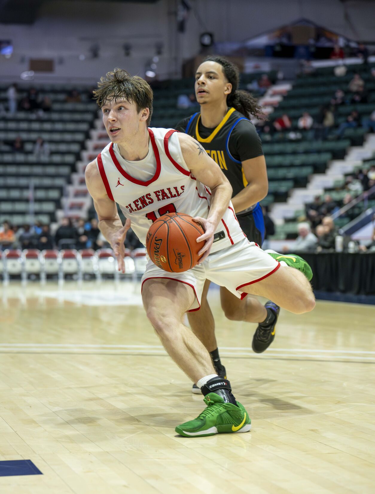 Glens Falls storms past Hudson in Class A boys basketball