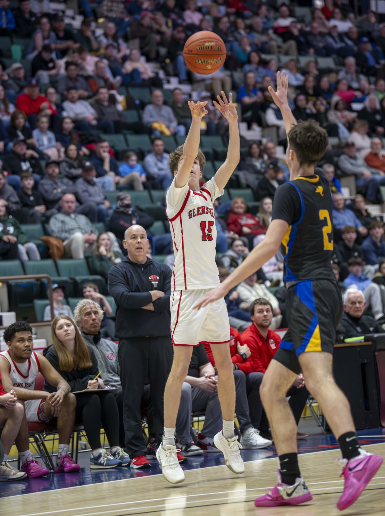 Glens Falls storms past Hudson in Class A boys basketball
