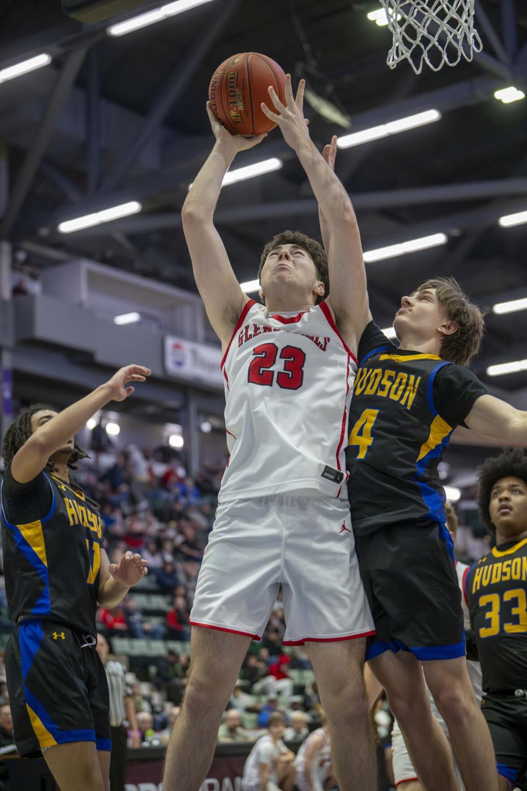 Glens Falls storms past Hudson in Class A boys basketball