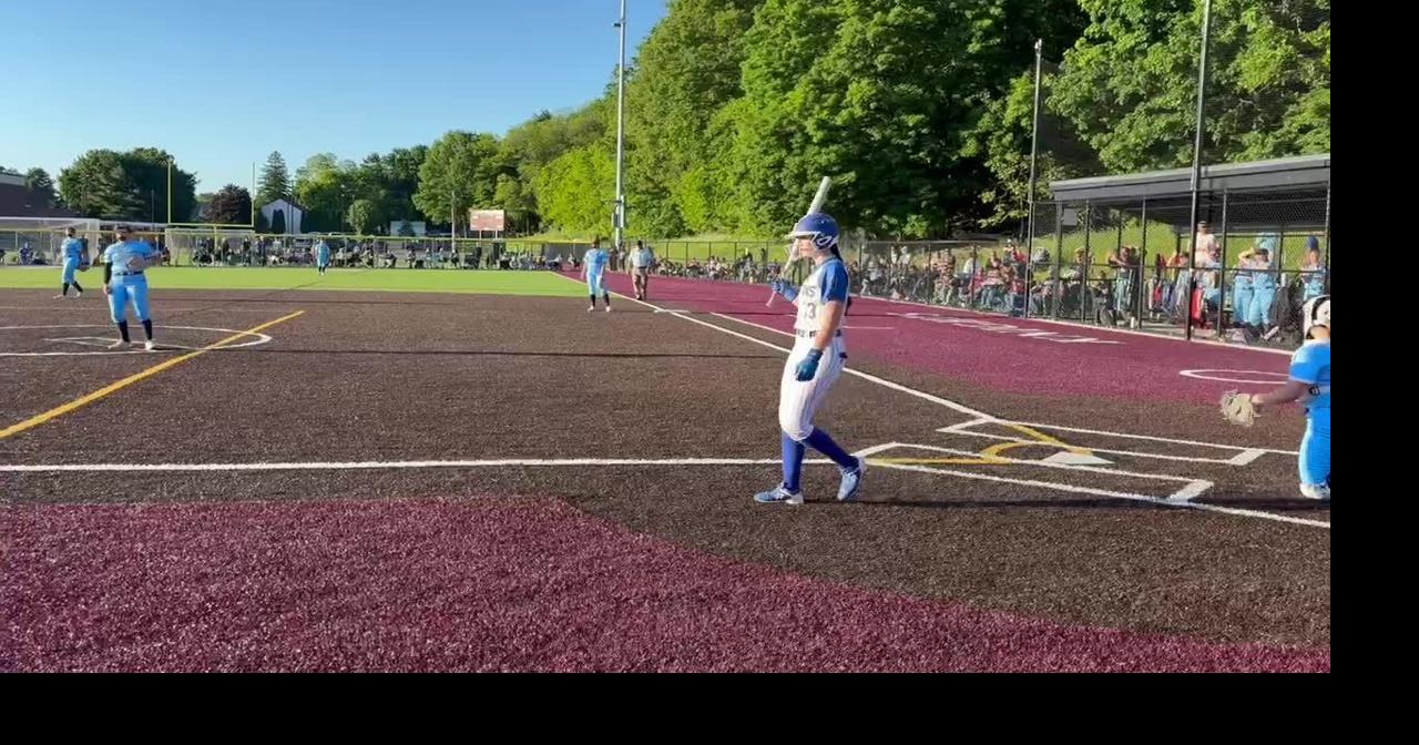 Queensbury's Hannah Blanchard scores on Ava Cook's RBI single for ...