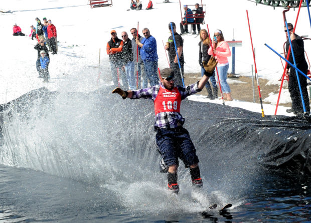 For Slush Cup, skiers make a splash