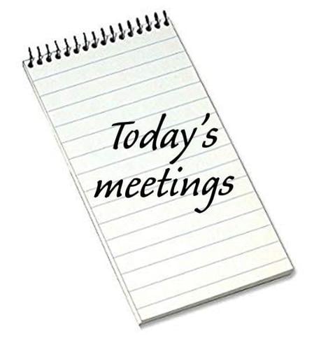 Today's meetings 11.29