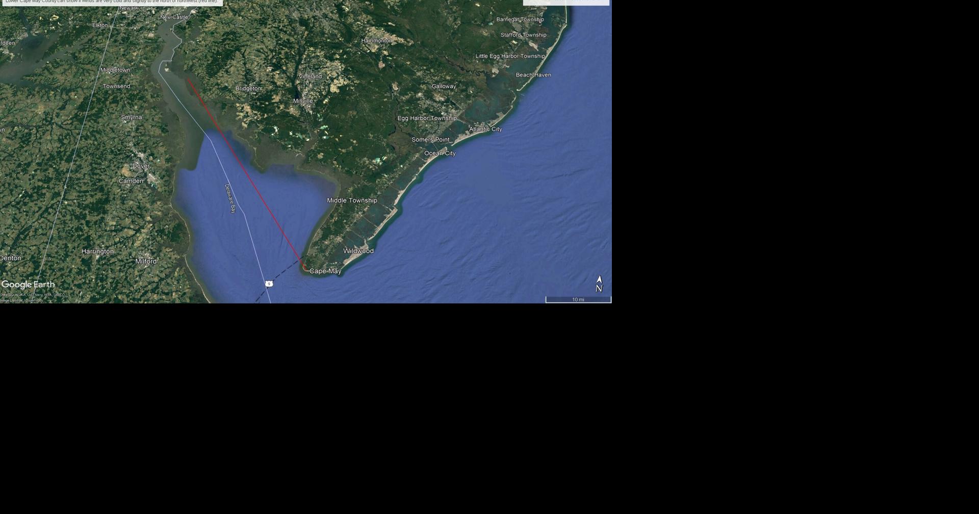 7) Delaware Bay effect snow