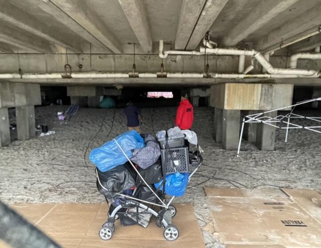 Atlantic City police break up homeless encampment under Playground Pier