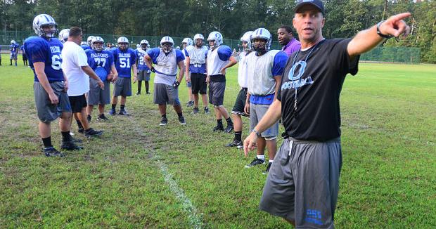 Oakcrest football practice