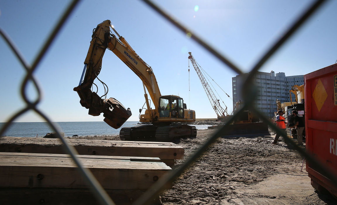 Atlantic City seawall project begins taking shape