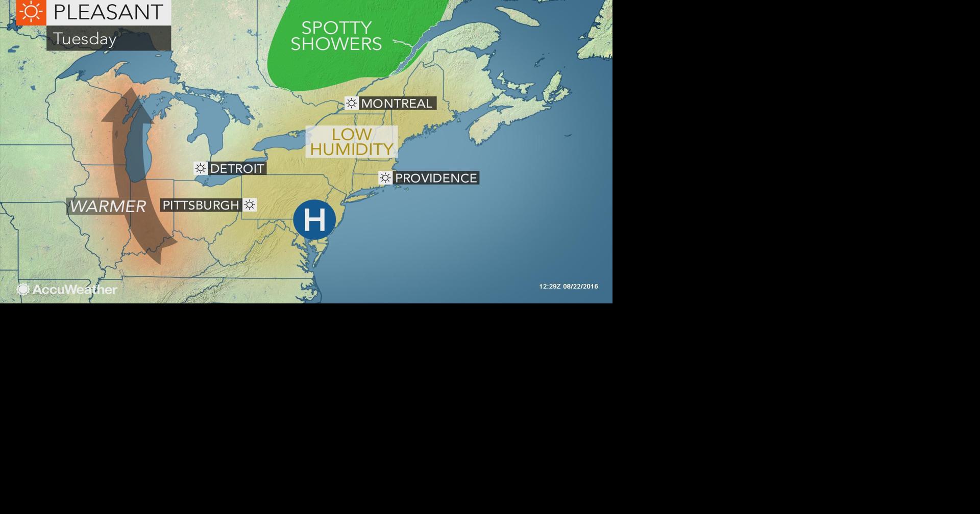 Soak up the comfort now, humidity returns later this week