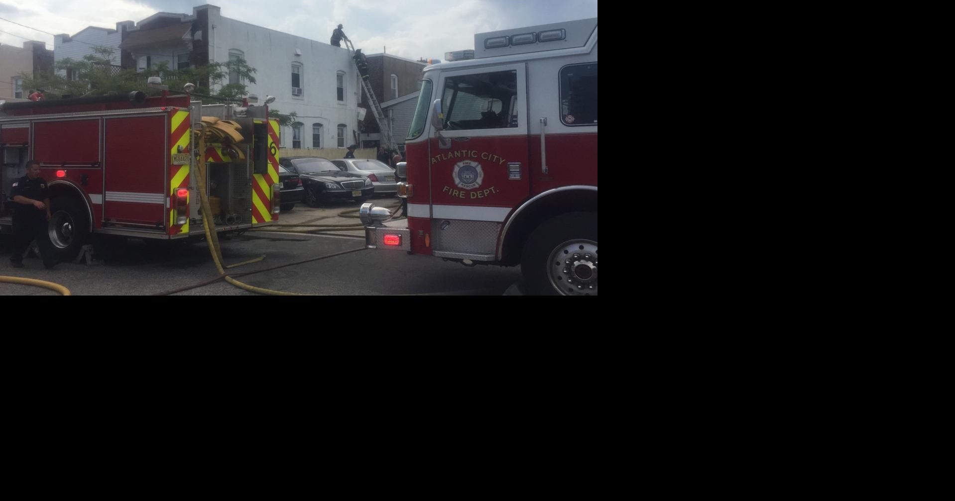Three displaced after fire breaks out in Atlantic City row home