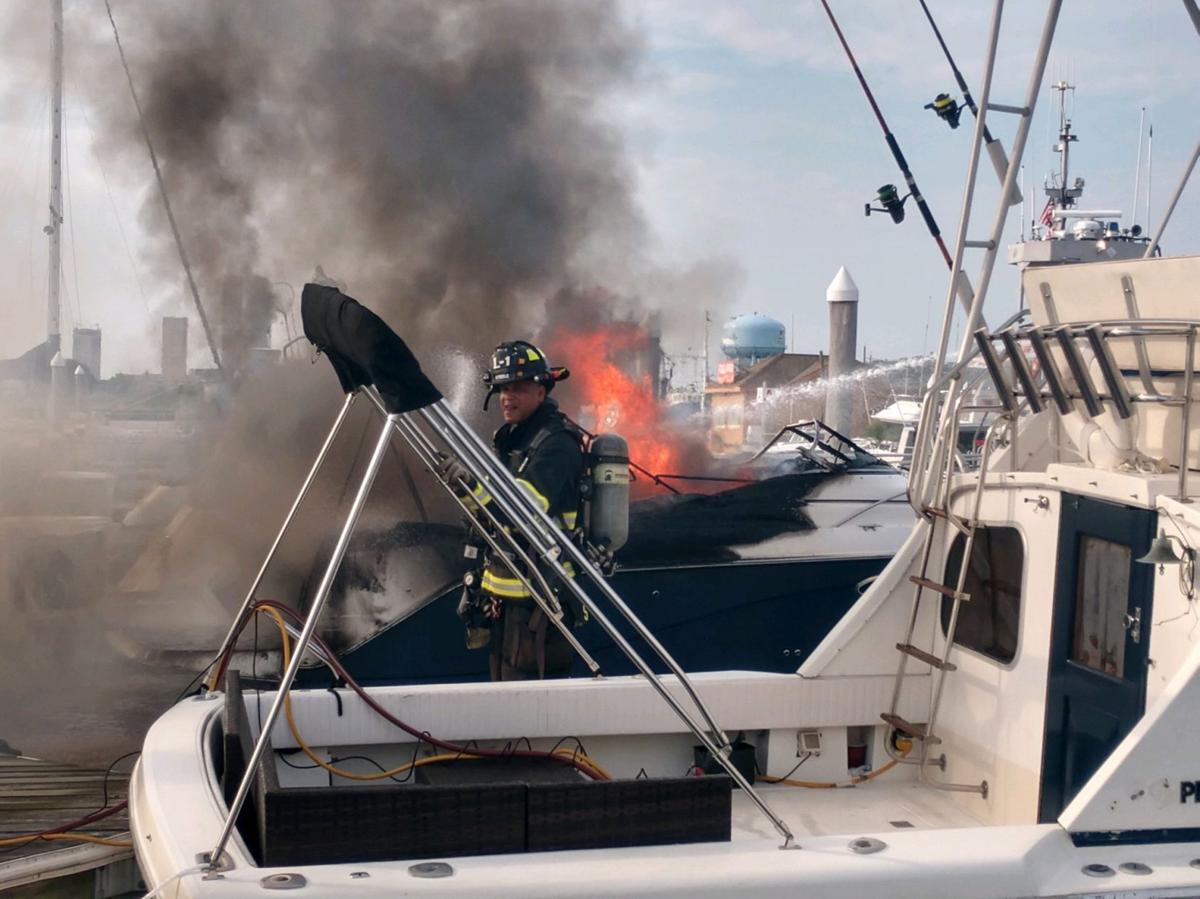 WATCH: Boat catches fire at Atlantic City marina | Local News ...