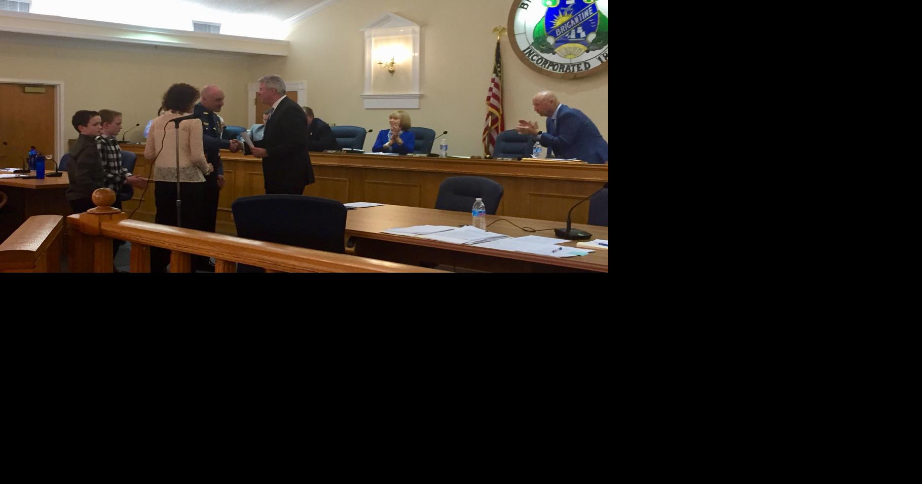 Brigantine swears in new police chief, promotes two others