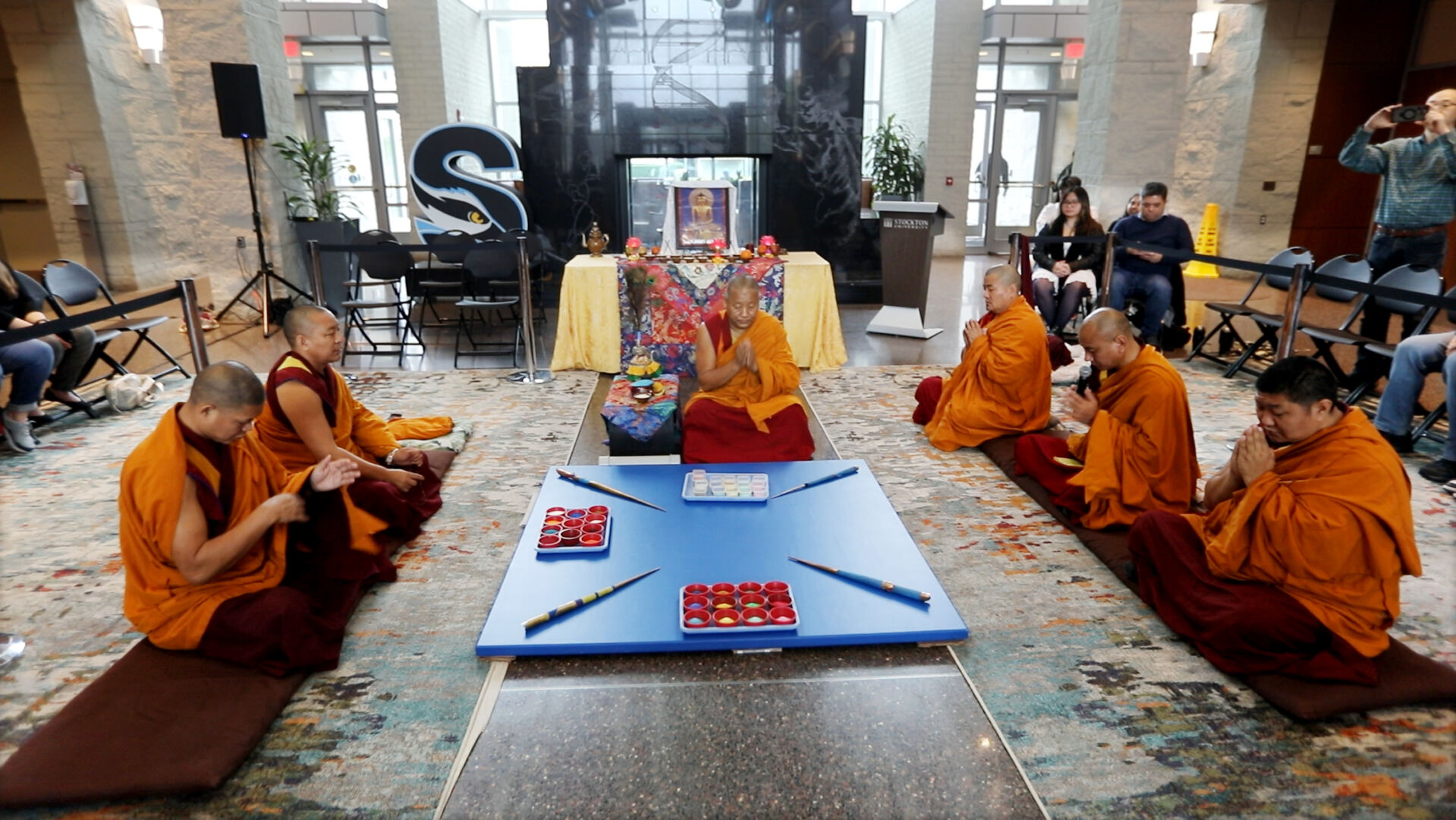 Tibetan monks visit Stockton University