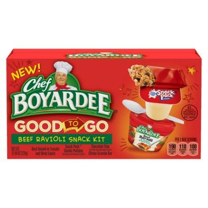 Food briefs: New Chef Boyardee items and squeezable applesauce