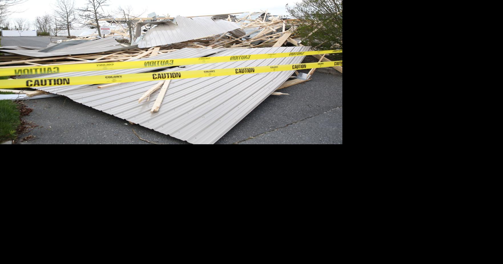 Repairs begin after wind storm flattens buildings, shreds roofs and ...