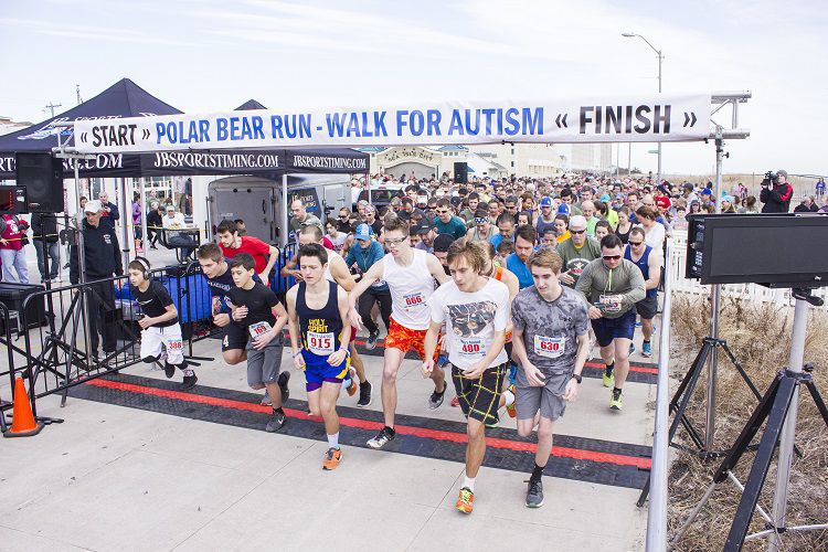 Polar Bear Run/Walk for Autism steps off in Sea Isle