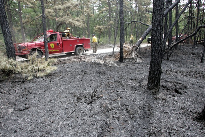 Bass River Township forest fire about 80 percent contained, but hot ...