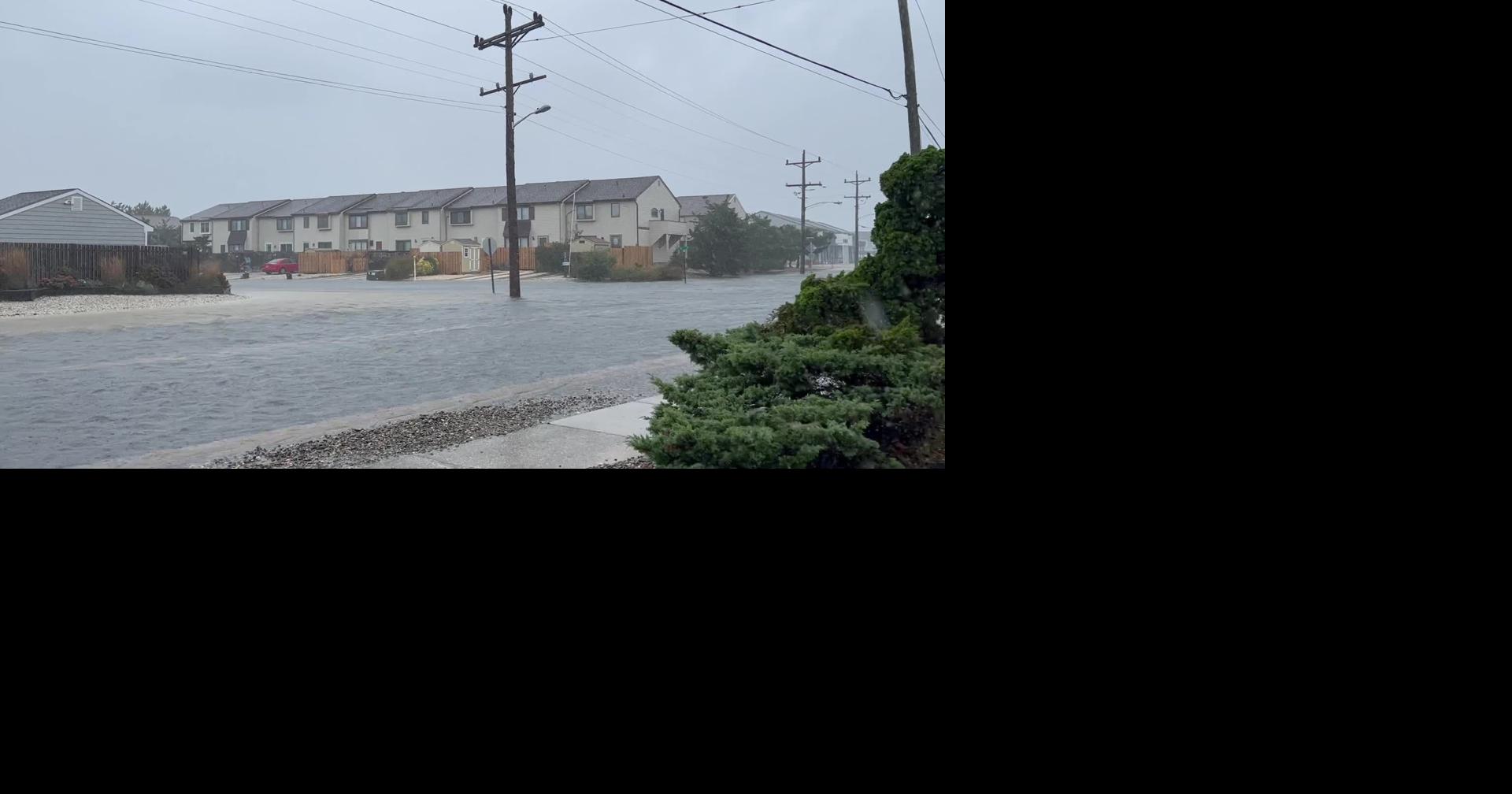 Heavy rain, tidal flooding combine in Avalon Sunday
