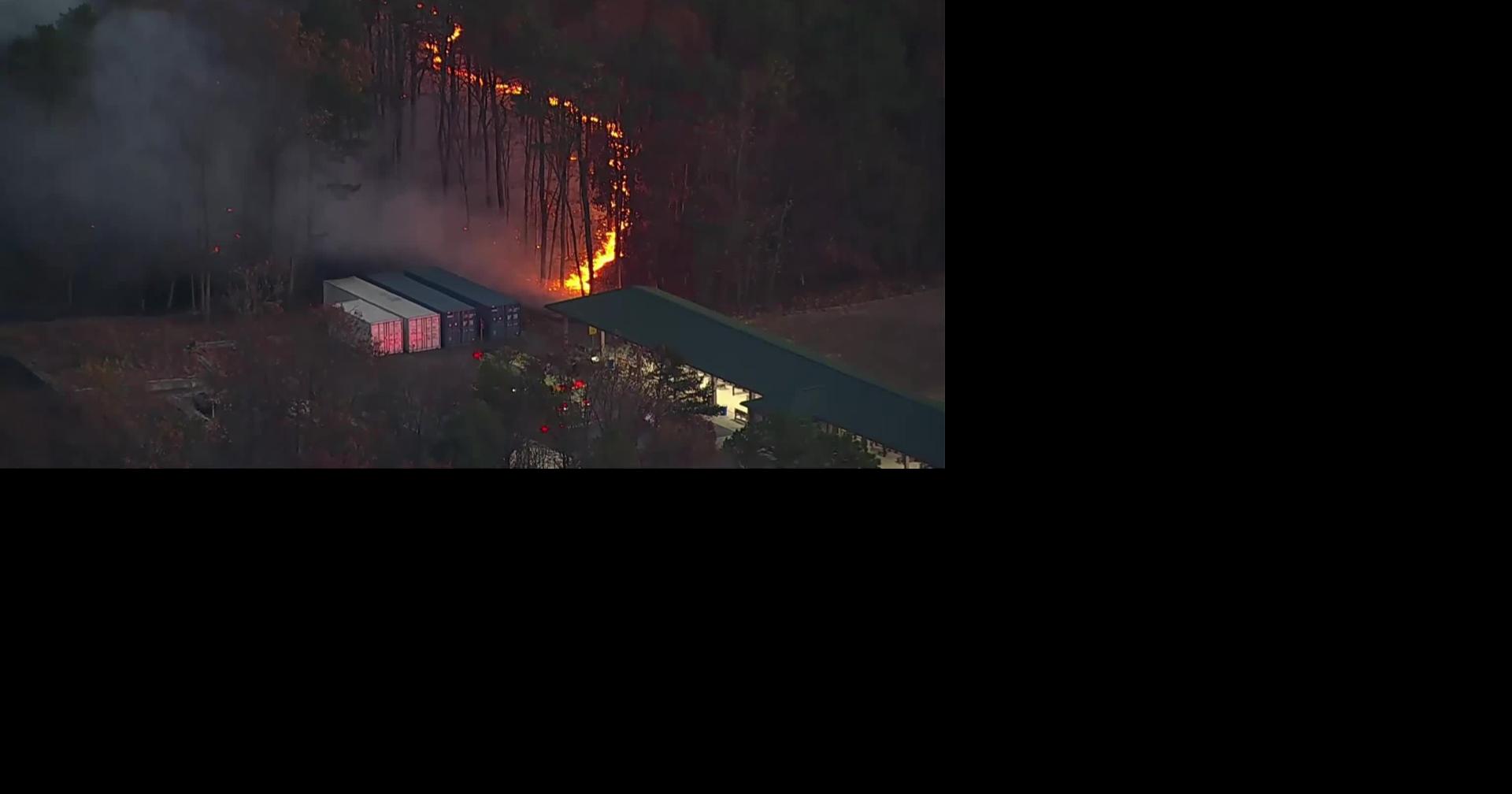 Wildfire in Ocean County forces families to evacuations