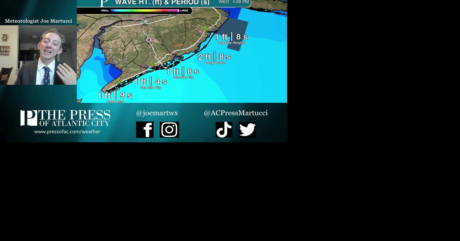 Joe Martucci's sea and sand forecast for Wednesday, June 22