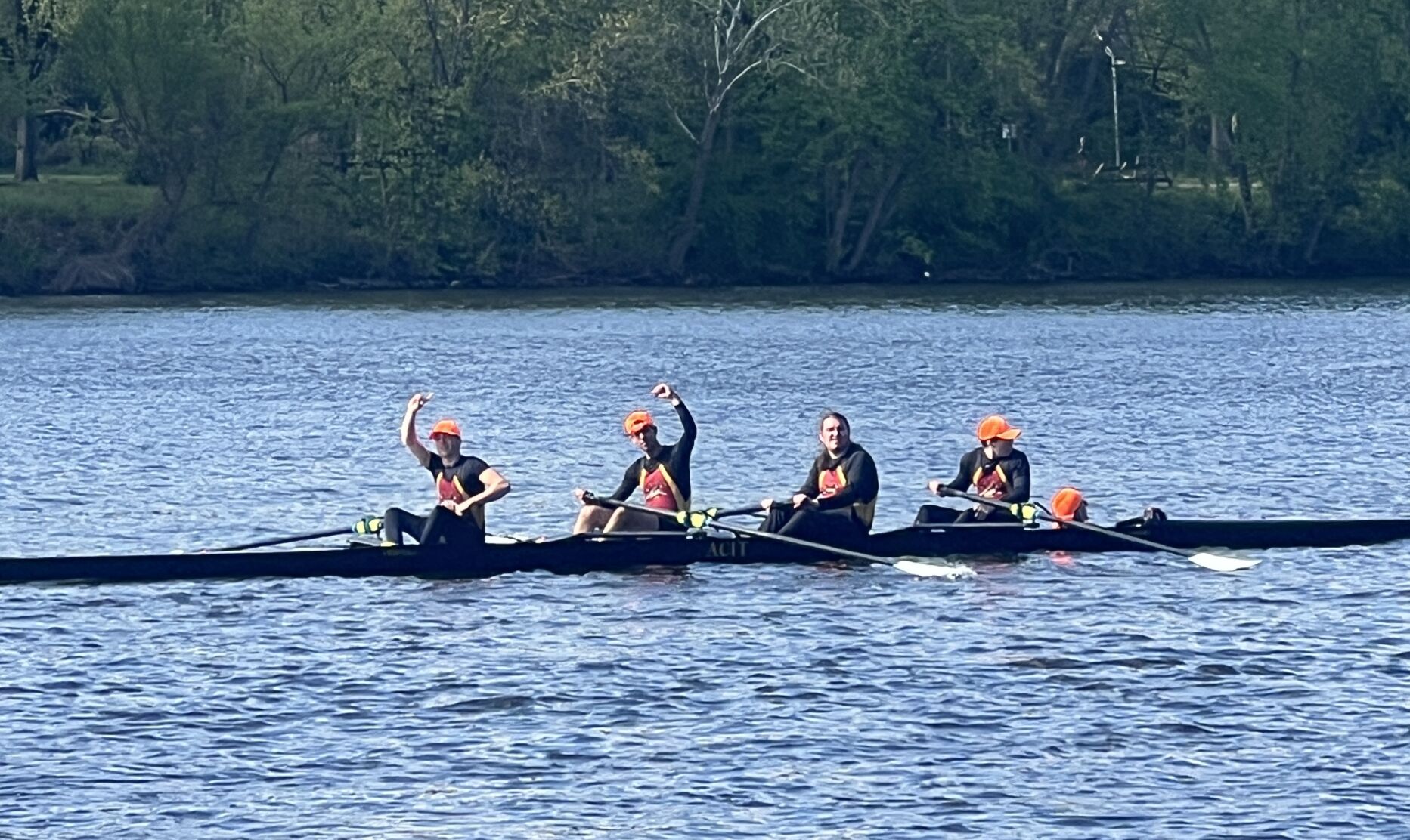 ACIT varsity 4 wins heat at 5th Manny Flick Regatta