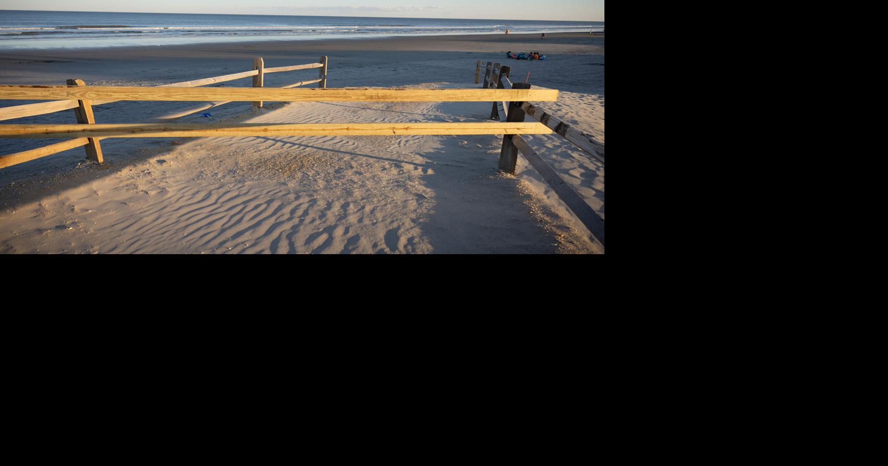 DEP assesses beach erosion from Hurricane Erin