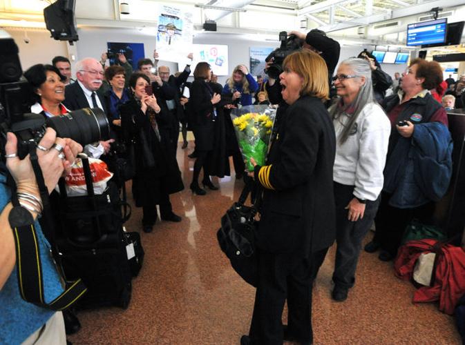 Longtime Spirit Airlines pilot makes her final approach at Atlantic ...