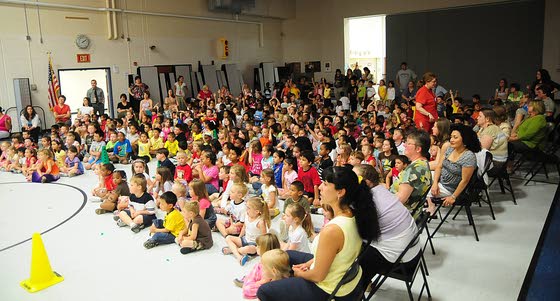 Like magic, Shaner students learn about all the benefits of recycling